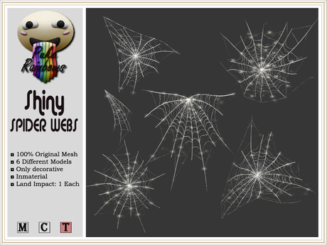 Second Life Marketplace - [PR] Shiny Spider Webs